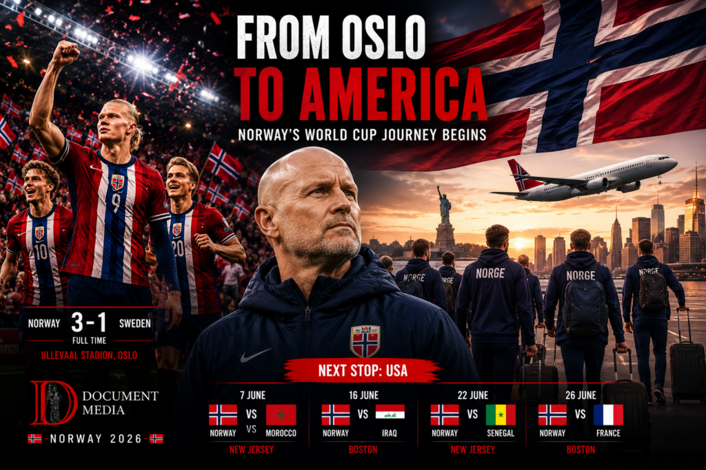 From 🇳🇴 Oslo to 🇺🇸 America: Norway’s World Cup journey begins ...